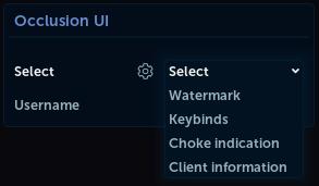 NeverLose.cc - Marketplace - Script "Occlusion UI | SIMPLE / CLEAN UI LUA"