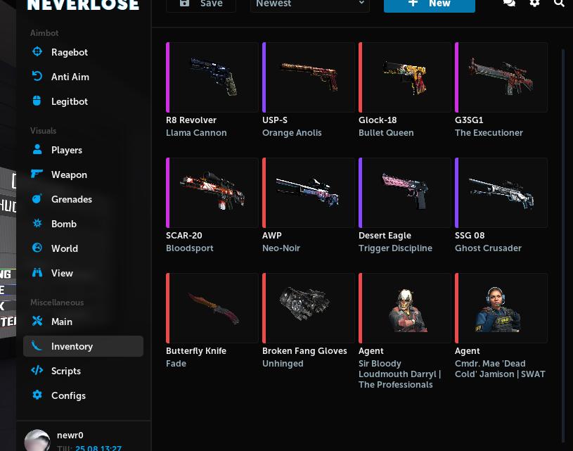 NeverLose.cc - Marketplace - Config "s4d's neverlose.cc config ( 2v2s ...