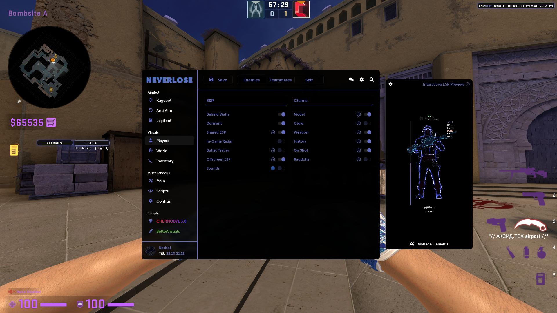 NeverLose.cc - Marketplace - Config "🟦🟥 certified config to dominate 😬 ...