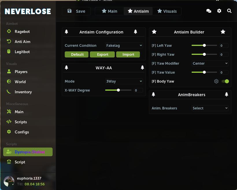 NeverLose.cc - Marketplace - Script "🤟MultiFora.lua🤟 🤟[Stable]🤟"