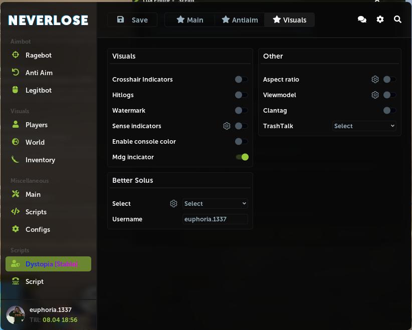 NeverLose.cc - Marketplace - Script "🤟MultiFora.lua🤟 🤟[Stable]🤟"