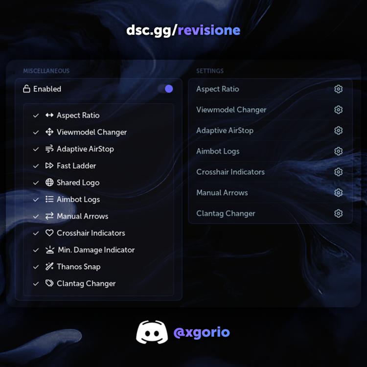 NeverLose.cc - Marketplace - Script "Revision Nightly 🌠"