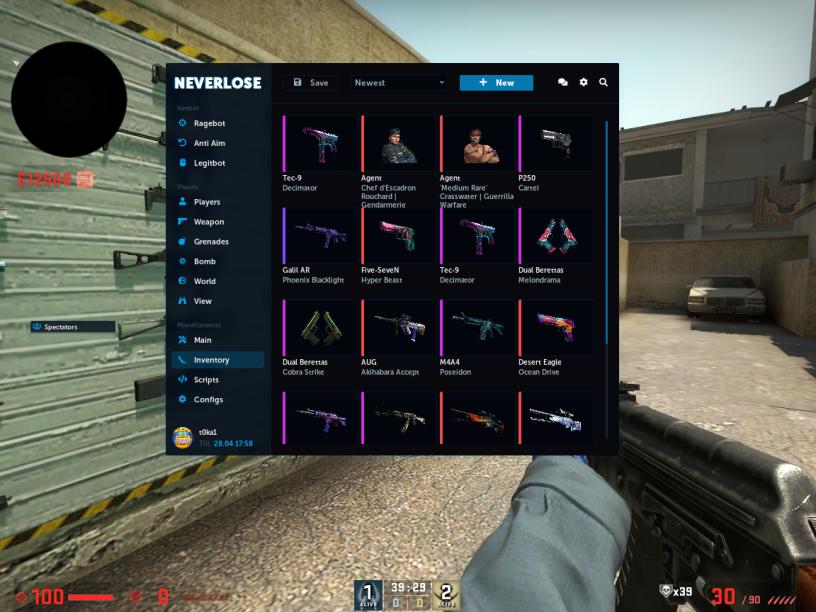 NeverLose.cc - Marketplace - Config "Best Light Legit Config"