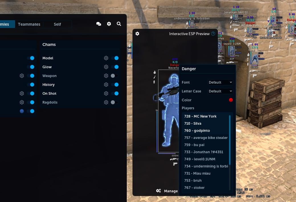 NeverLose.cc - Marketplace - Script "⚠️ DANGER + KDR ESP Flags"