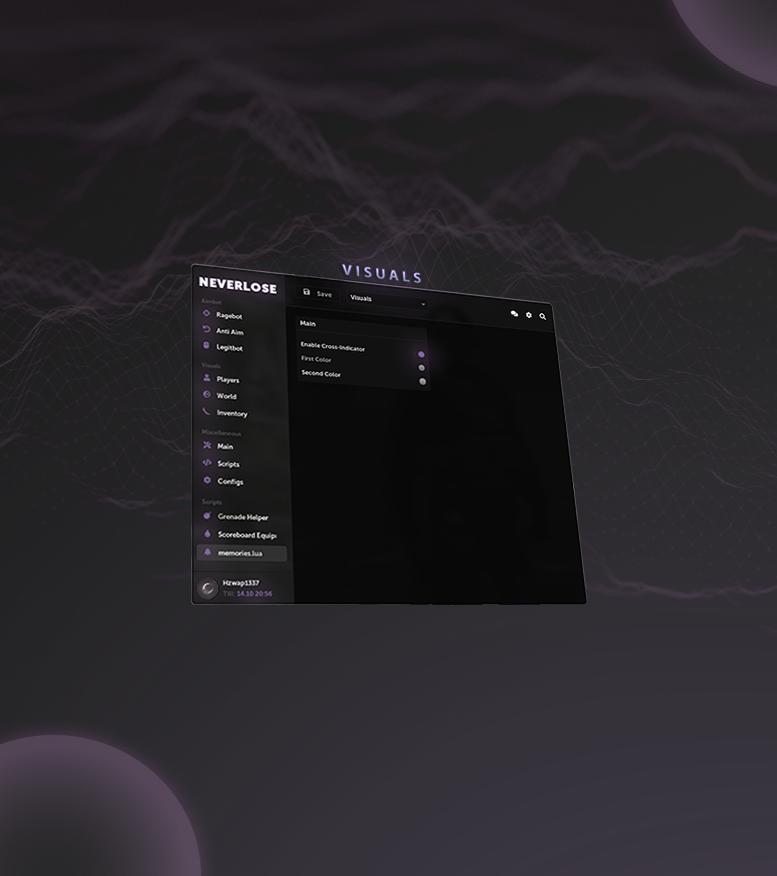 NeverLose.cc - Marketplace - Script "😇 Memories.lua [LIVE]"