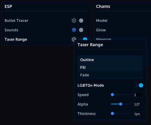 NeverLose.cc - Marketplace - Script "Taser Range"
