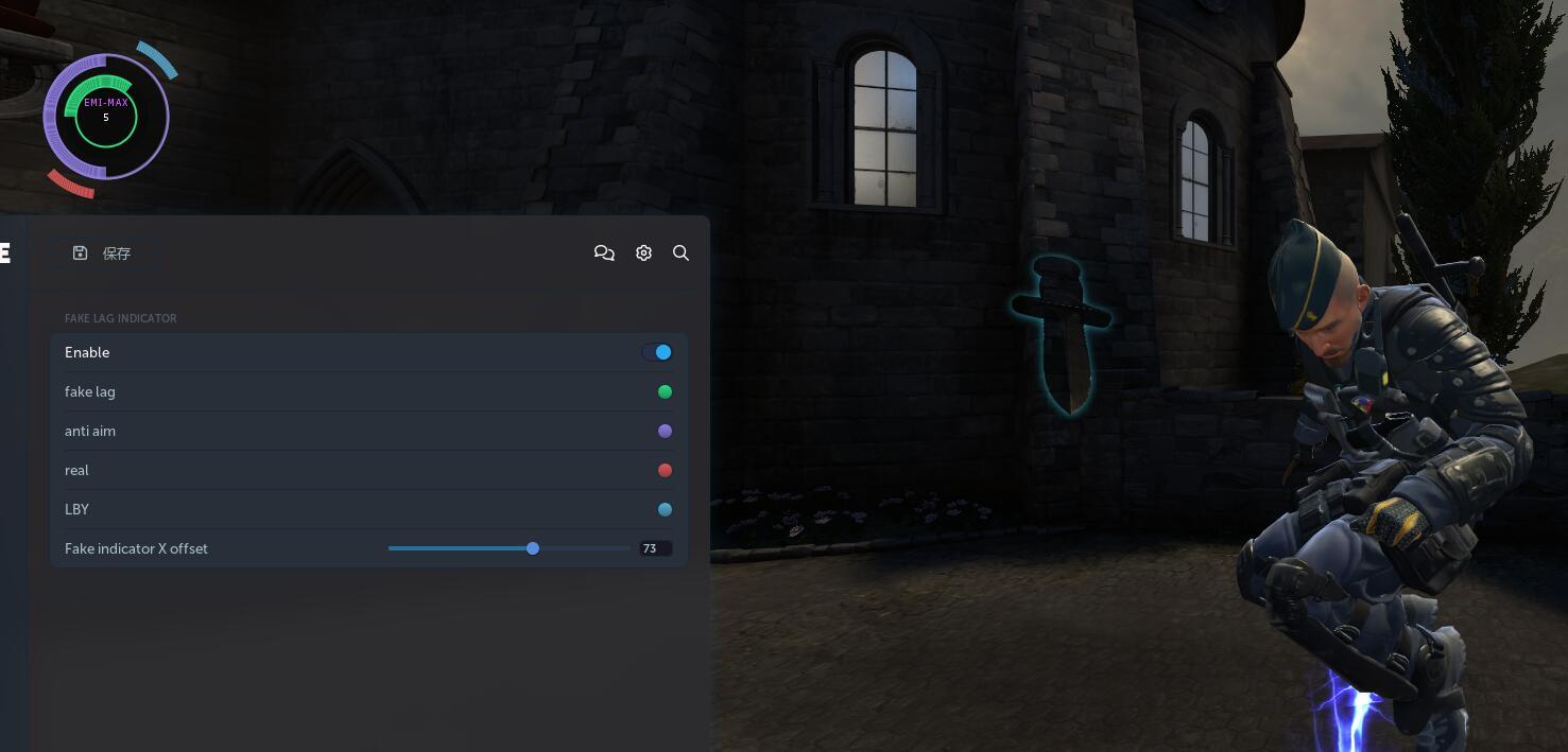 NeverLose.cc - Marketplace - Script "[visuals]Fakelag ind🔆"