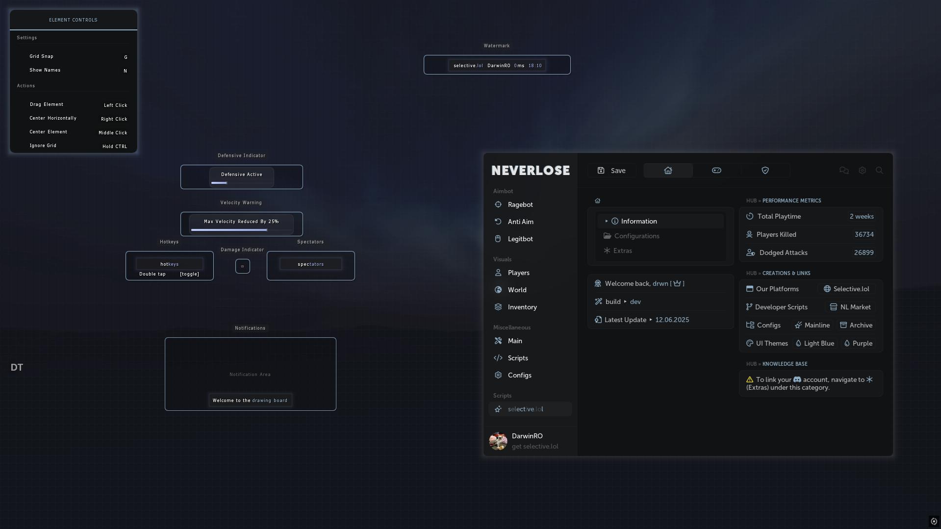 NeverLose.cc - Marketplace - Script "💎 matrix.lua ~ debug build [50% ...