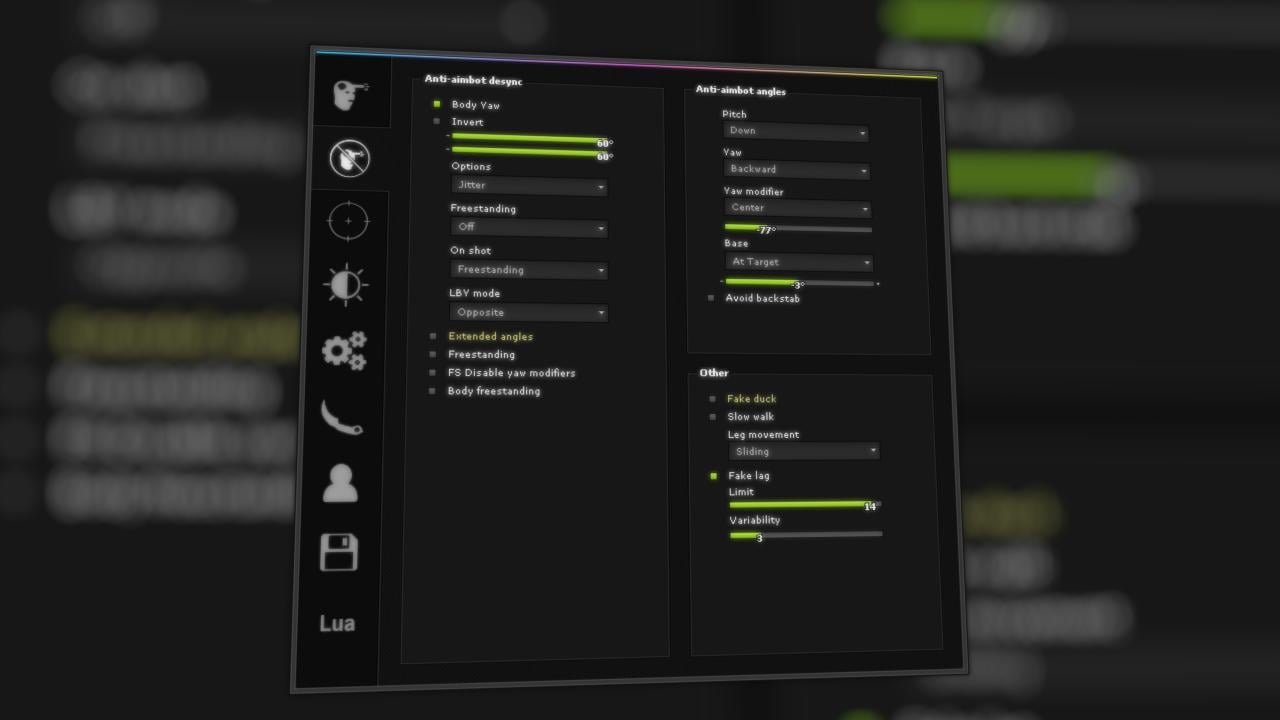 NeverLose.cc - Marketplace - Script "🔥 [MENUSENSE] Working GS menu 🔥"