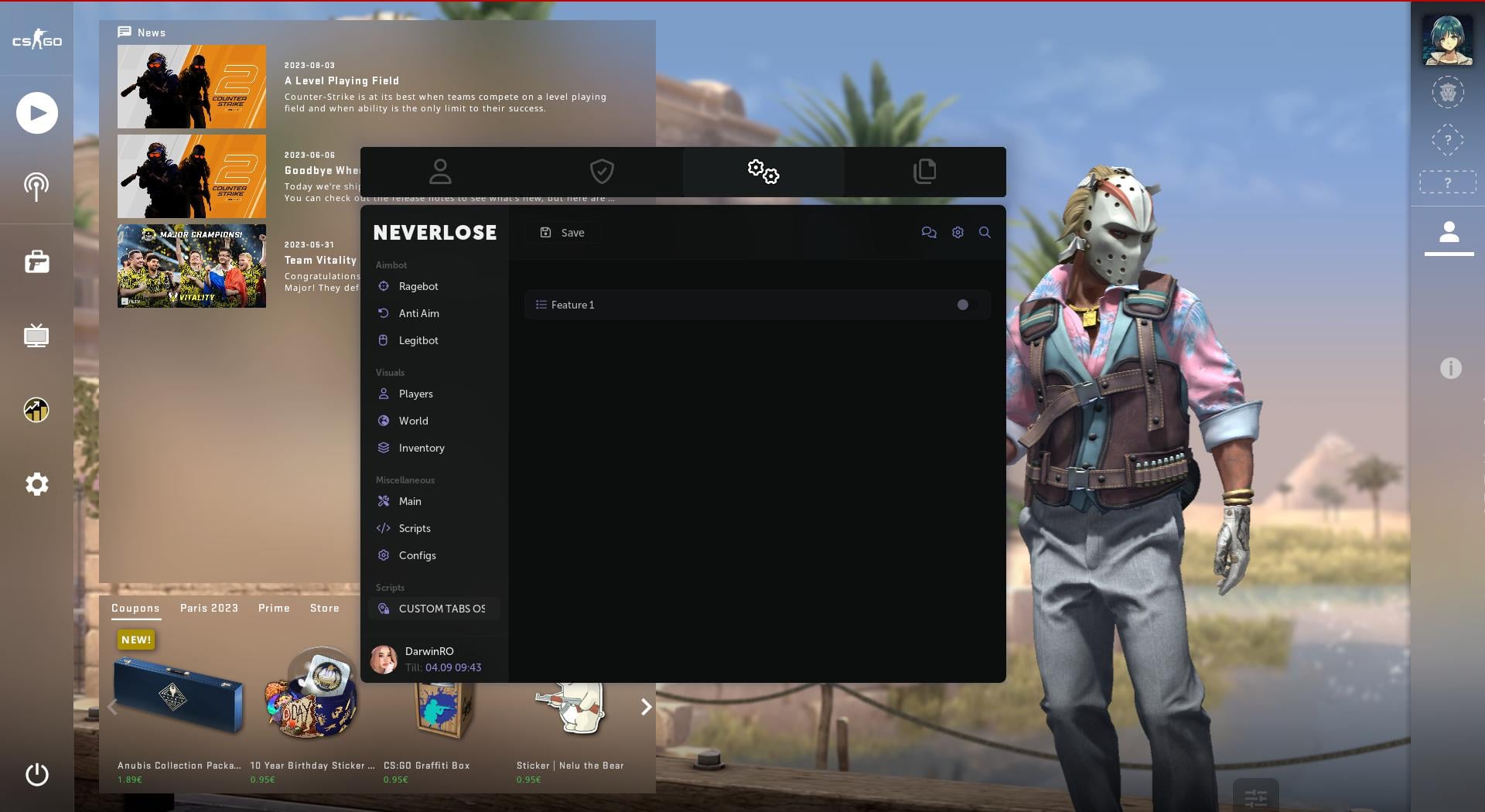 NeverLose.cc - Marketplace - Script "💻 CUSTOM TABS [GUI] ~ WITH ...