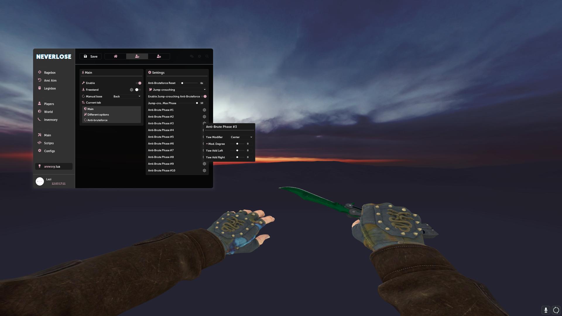 NeverLose.cc - Marketplace - Script "🥇Annesty.lua - the best lua on market"