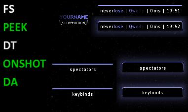 NeverLose.cc - Marketplace - Script "Indicators pack,solus ui and more"